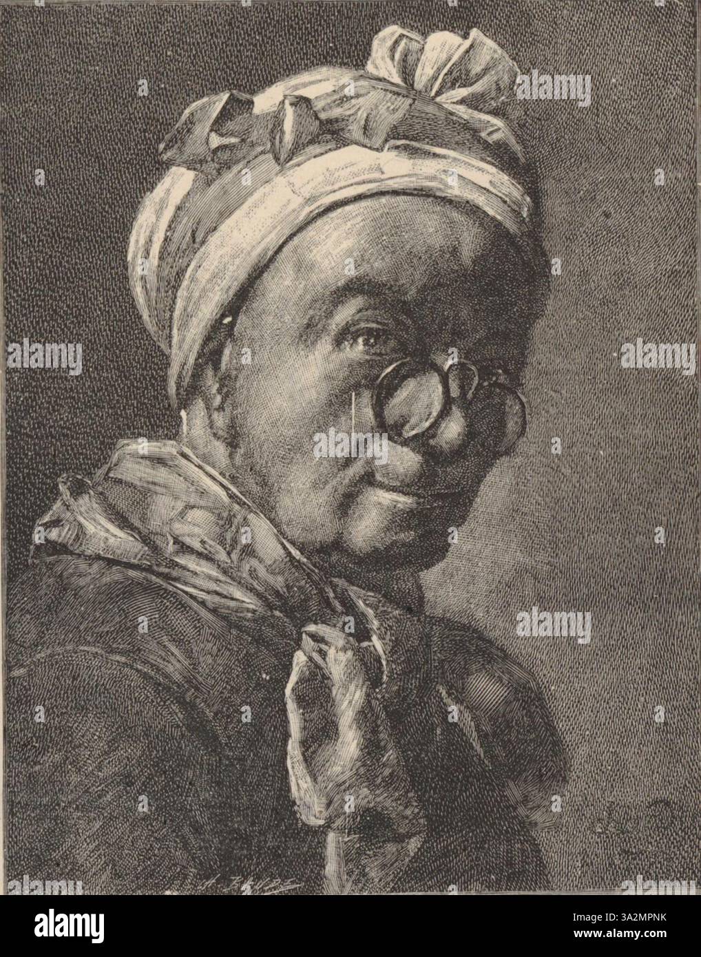 Un portrait de Charles Baude d’après l’autoportrait de Chardin ...