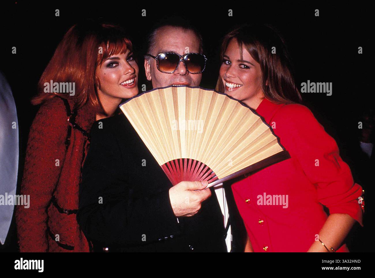 Linda evangelista and karl lagerfeld Banque de photographies et d ...