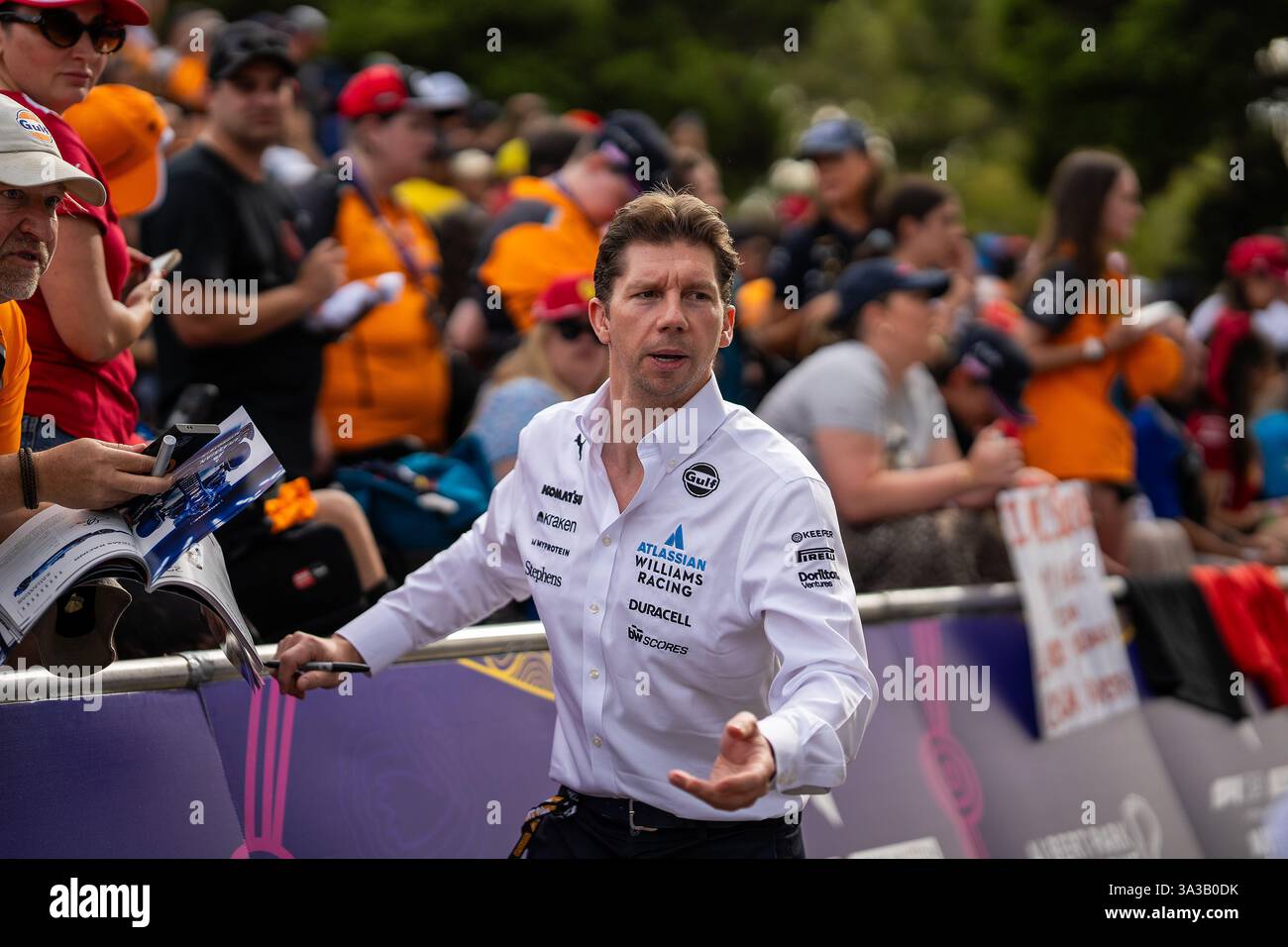 JAMES VOWLES de Williams Racing lors du GRAND PRIX D'AUSTRALIE LOUIS ...