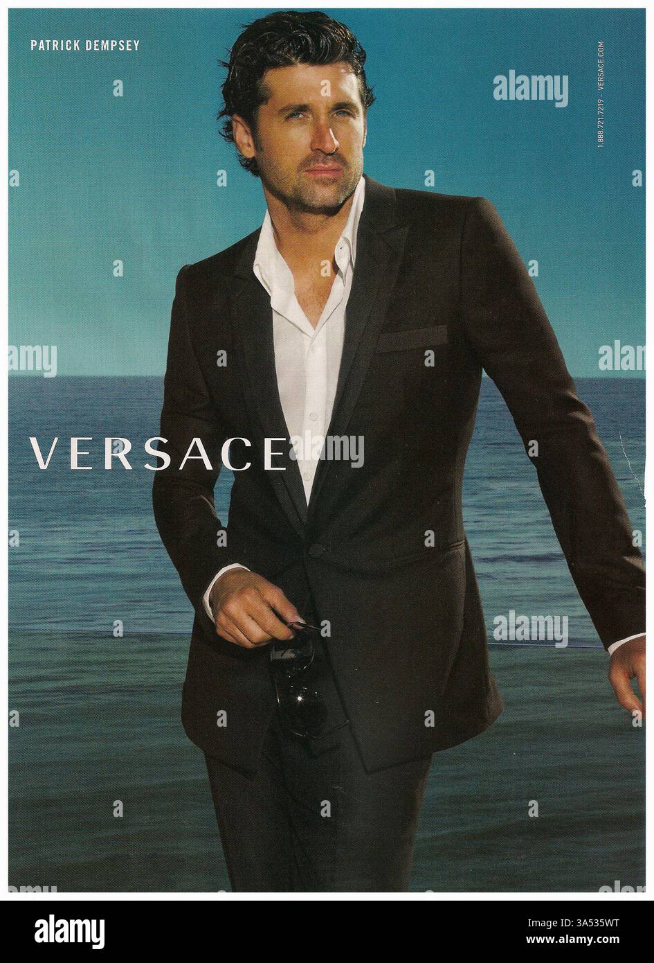 2008 Patrick Dempsey pour Versace ad Photo Stock - Alamy