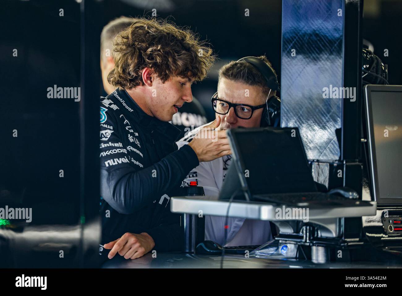 KIMI ANTONELLI Andrea (ita), Mercedes AMG F1 Team W16 avec BONNINGTON ...