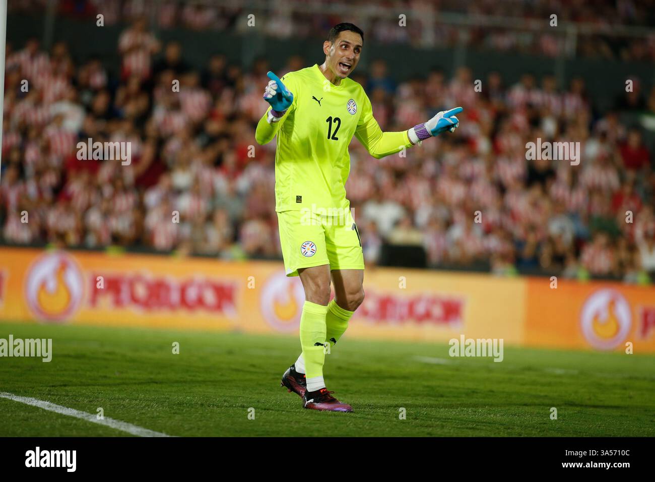 ASUNCION, PARAGUAY, 20 MARS 2025 - le gardien de but Roberto Fernandez ...