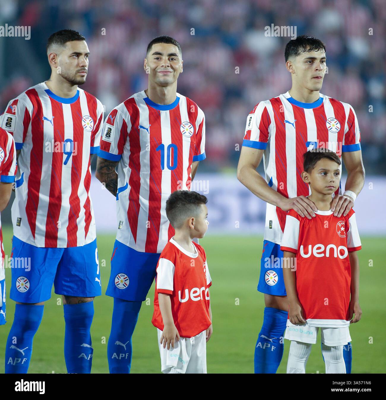 ASUNCION, PARAGUAY - Antonio Sanabria du Paraguay, Miguel Almiron du ...
