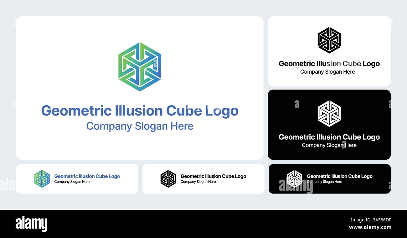 Impossible cube optical illusion illusion Banque d'images vectorielles ...