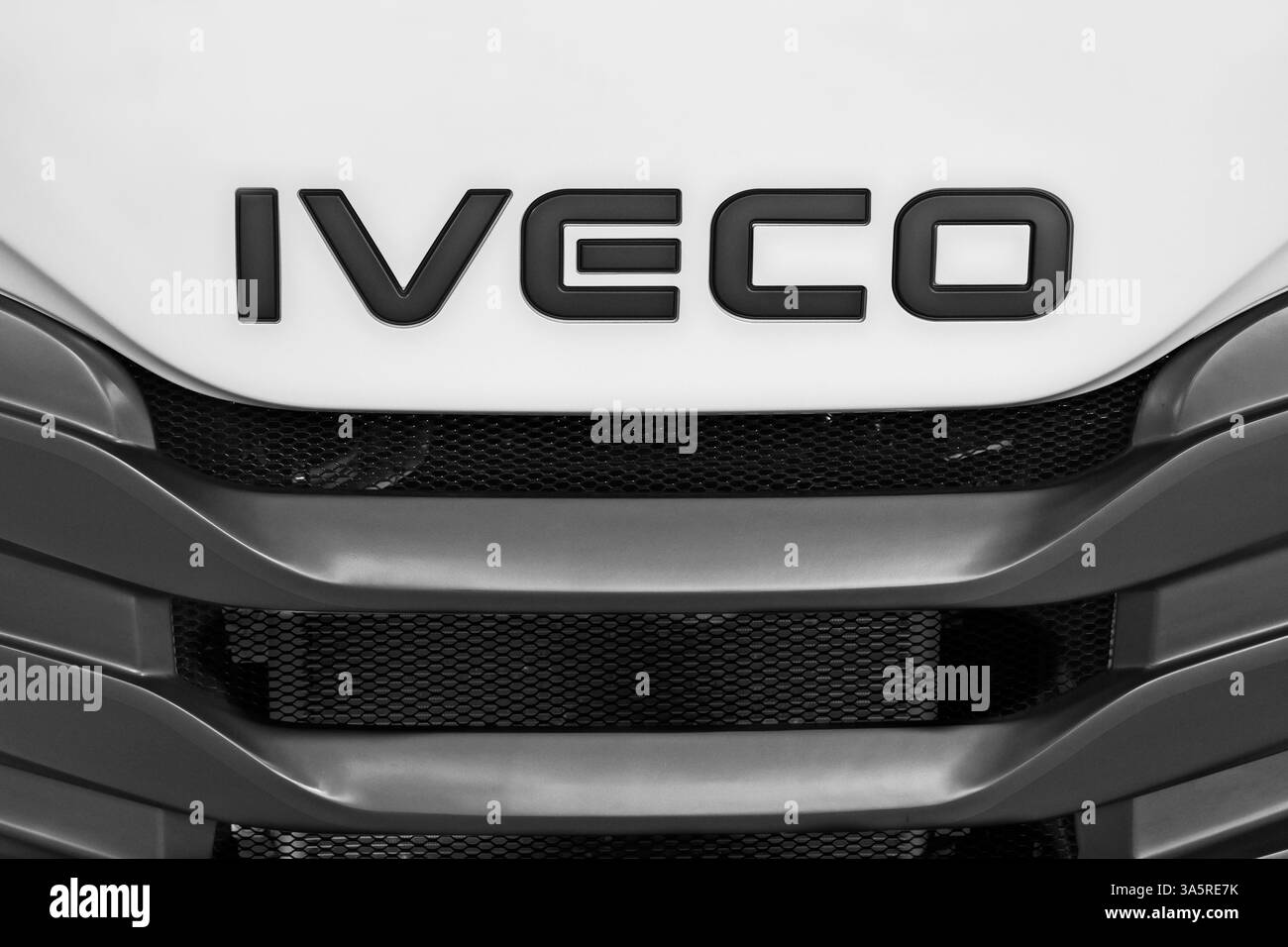 Iveco sign Banque d'images noir et blanc - Alamy