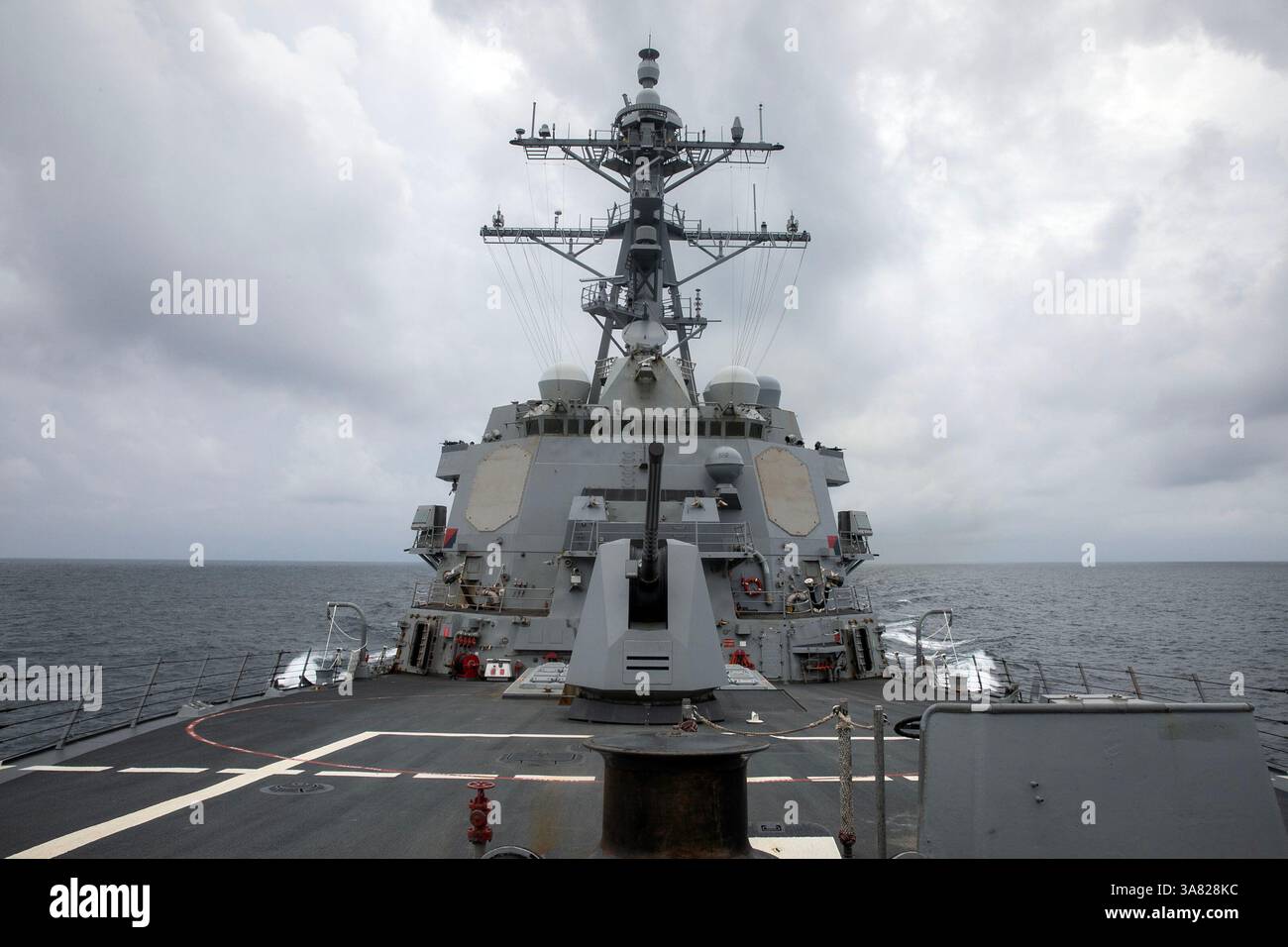 Le destroyer à missiles guidés de classe Arleigh Burke USS Wayne E ...