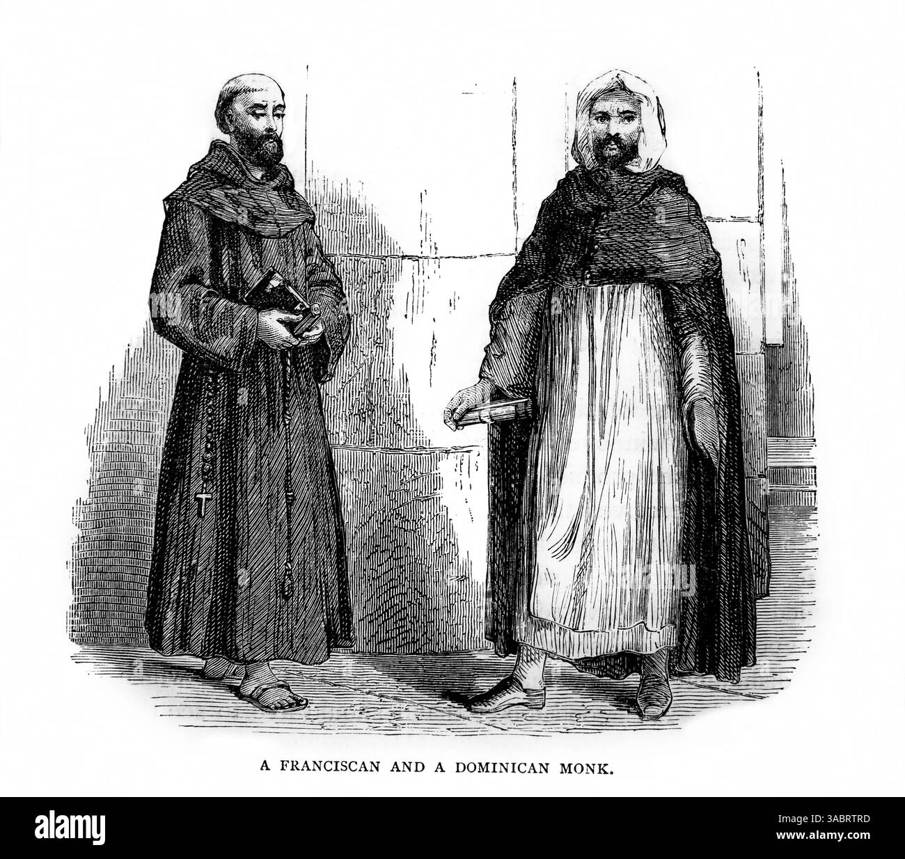 Moine dominicain siecle Banque d'images détourées - Alamy