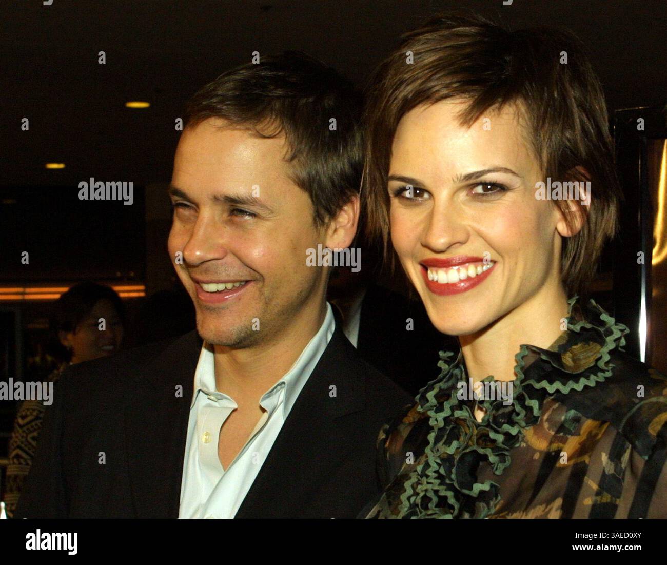 20 novembre 2001 ; Los Angeles, CA, États-Unis ; L'actrice HILARY SWANK ...