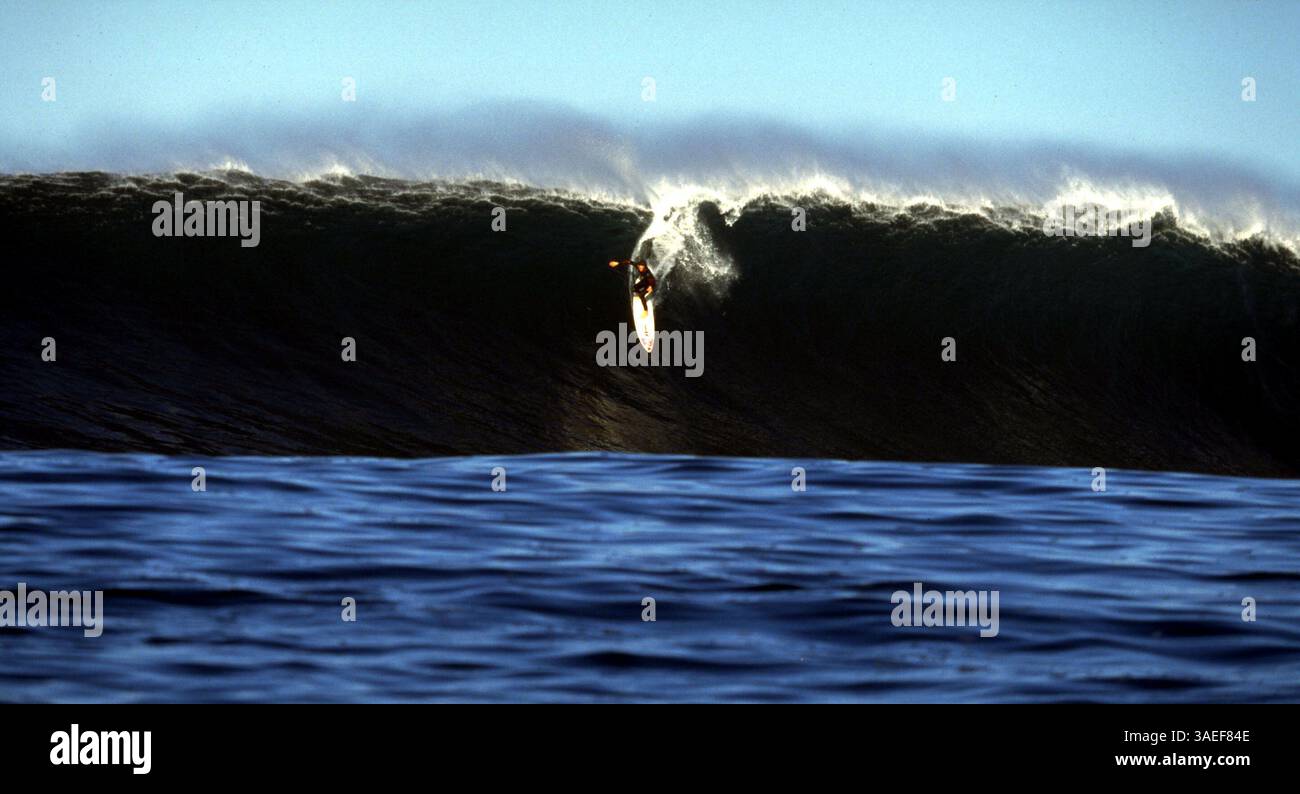 01 mars 1995 ; Baja Norte, BC, Mexique ; Pro surfeur DAN MALLOY tombe ...