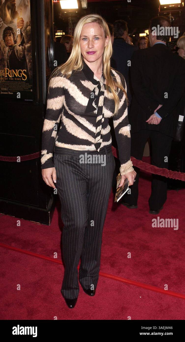 03 décembre 2003 ; Los Angeles, CA, États-Unis ; L'actrice PATRICIA ...