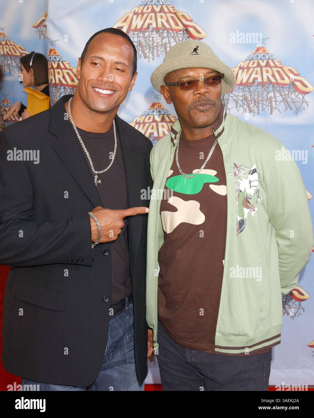 04 juin 2005 ; Los Angeles, CA, États-Unis ; les acteurs DWAYNE JOHNSON ...