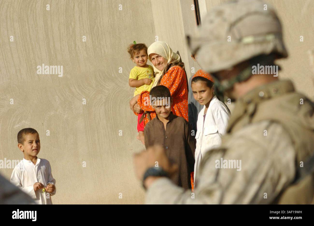 01 août 2005 ; Fallujah, IRAK ; Un Marine du 2nd Assault Amphibian ...