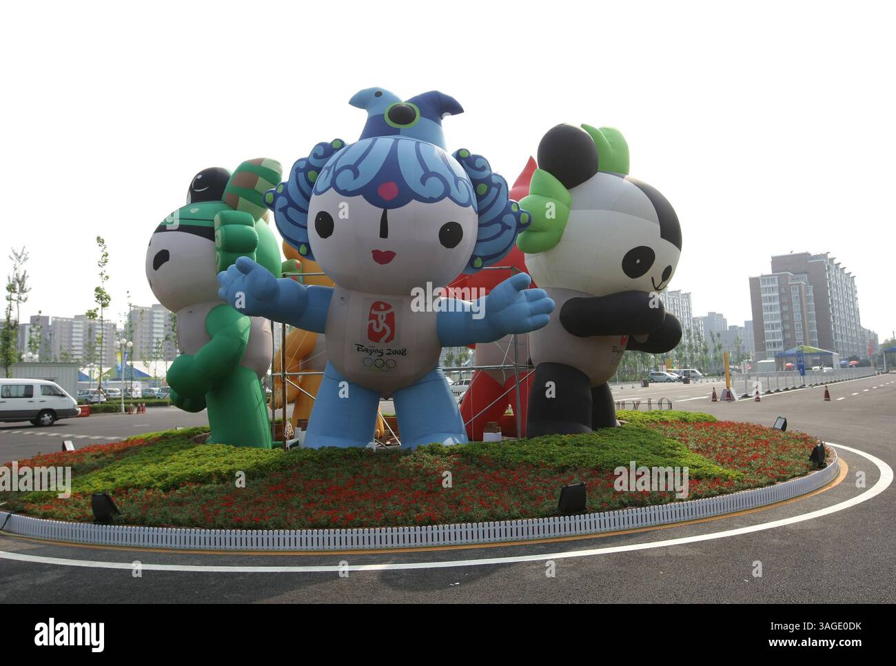 01 août 2008 - Pékin, Chine - Fuwa sont les mascottes des Jeux ...