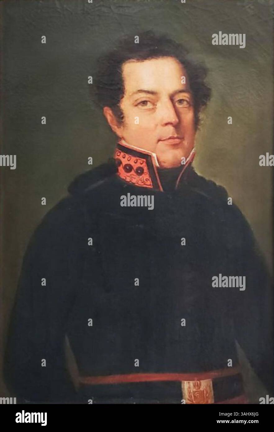 Ce portrait à l'huile du XIXe siècle représente Rafael Tobias de Aguiar ...