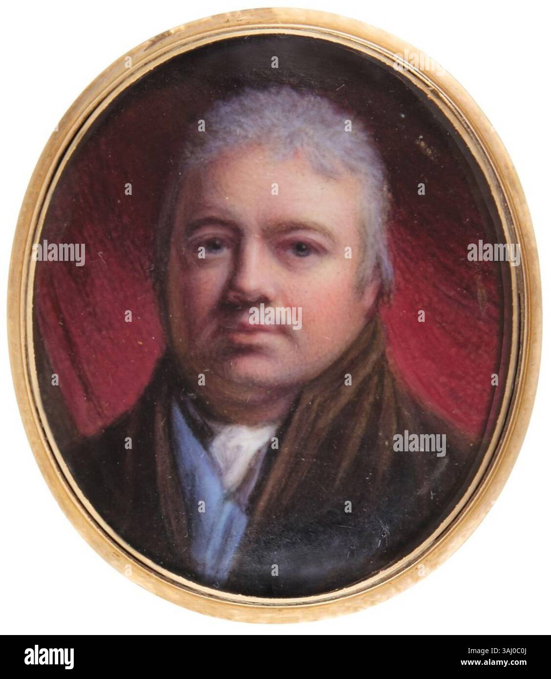 Ce portrait en émail de Henry Bone représente l'honneur John Denis ...