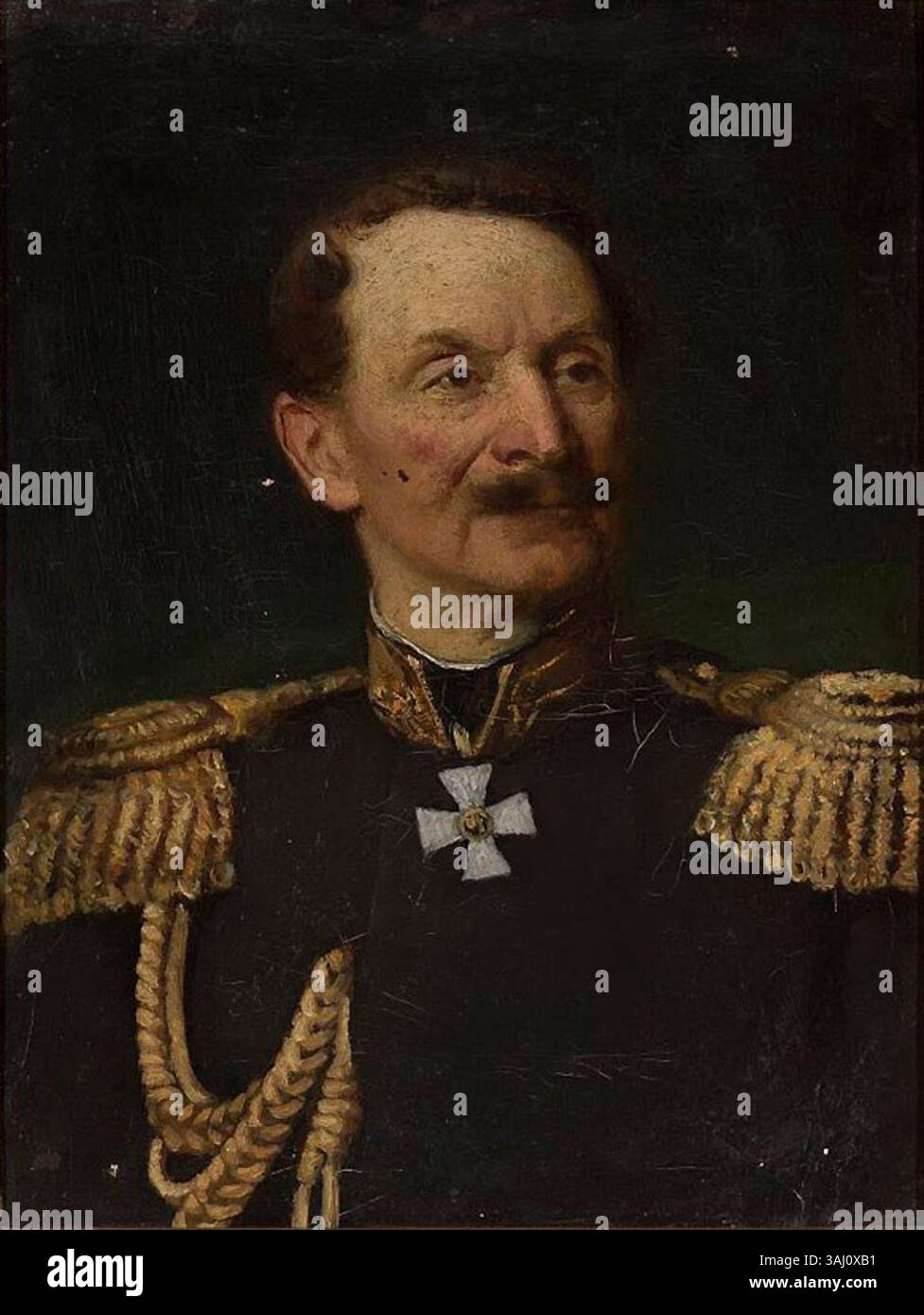 Le portrait de Fedor Fedorovich von Berg, peint par Léopold Horowitz ...
