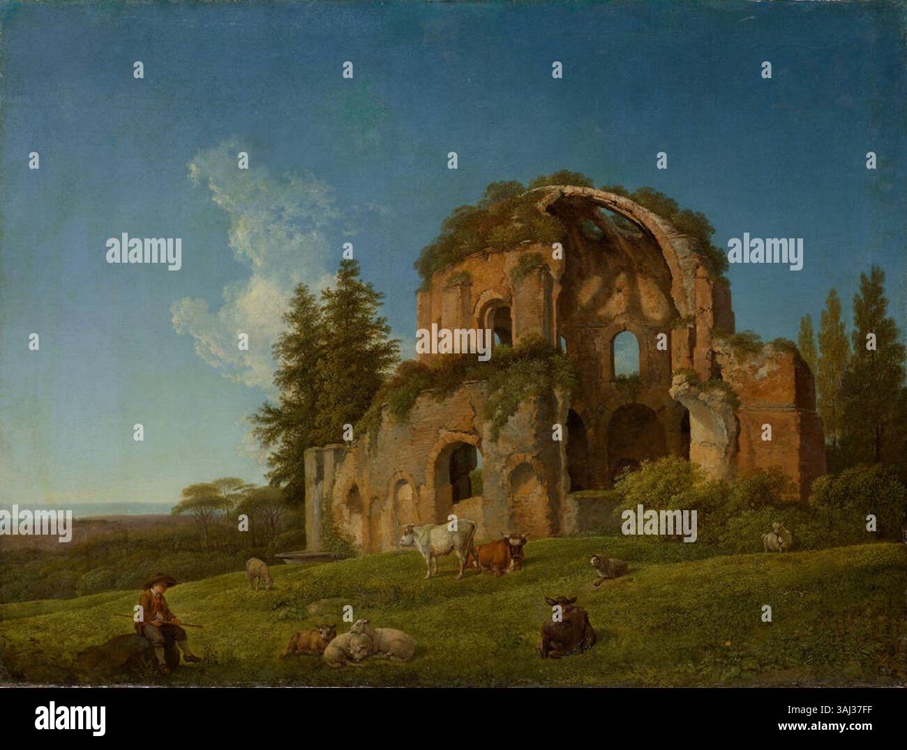 Cette peinture de paysage de 1791 de Johann Christian Klengel ...