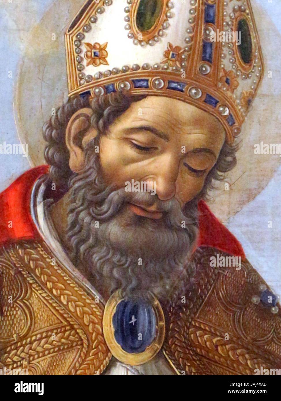 Cette peinture de Sandro Botticelli, intitulée 'couronnement de la ...