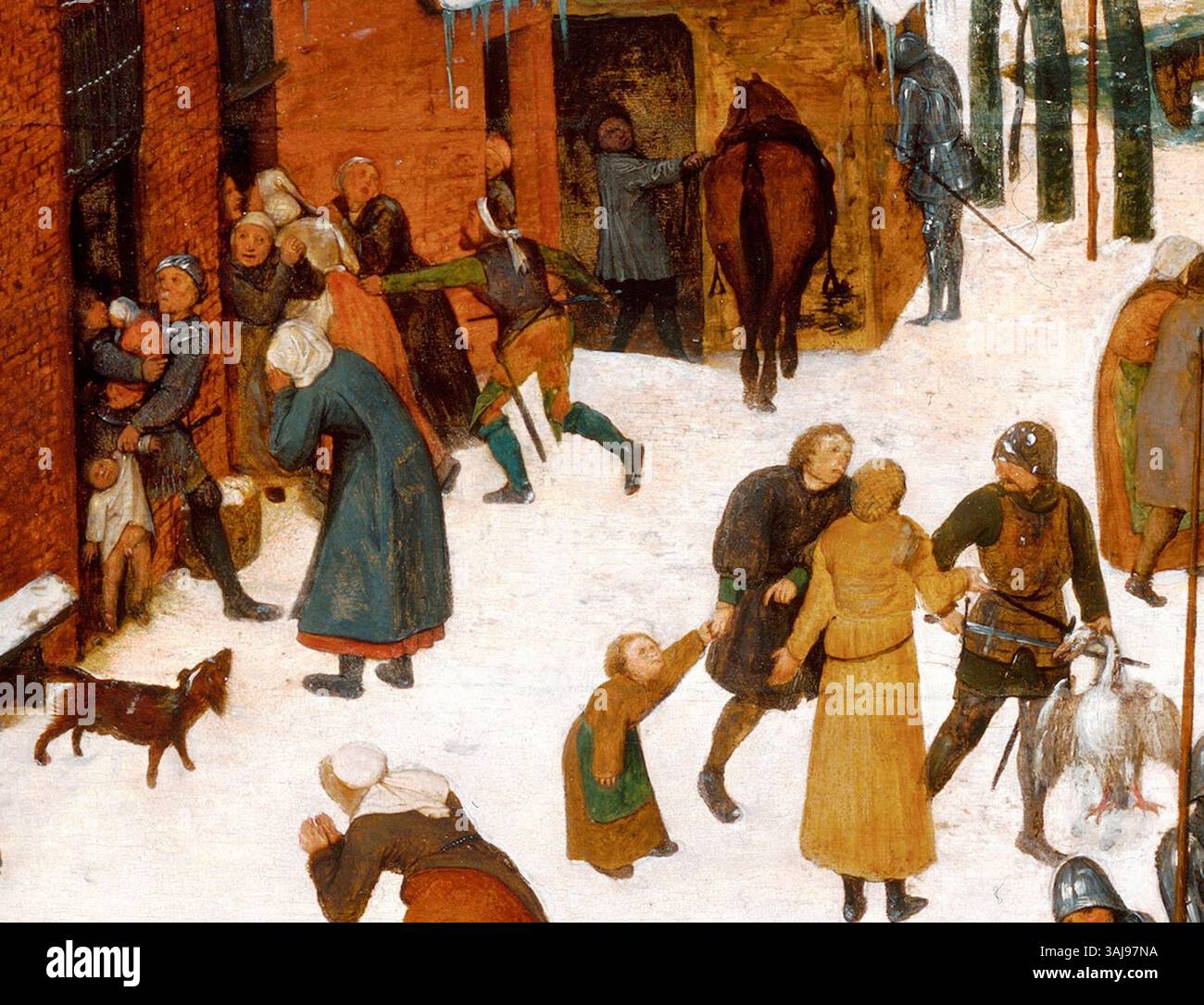 Le massacre des innocents de Pieter Bruegel l'ancien, peint entre 1565 ...