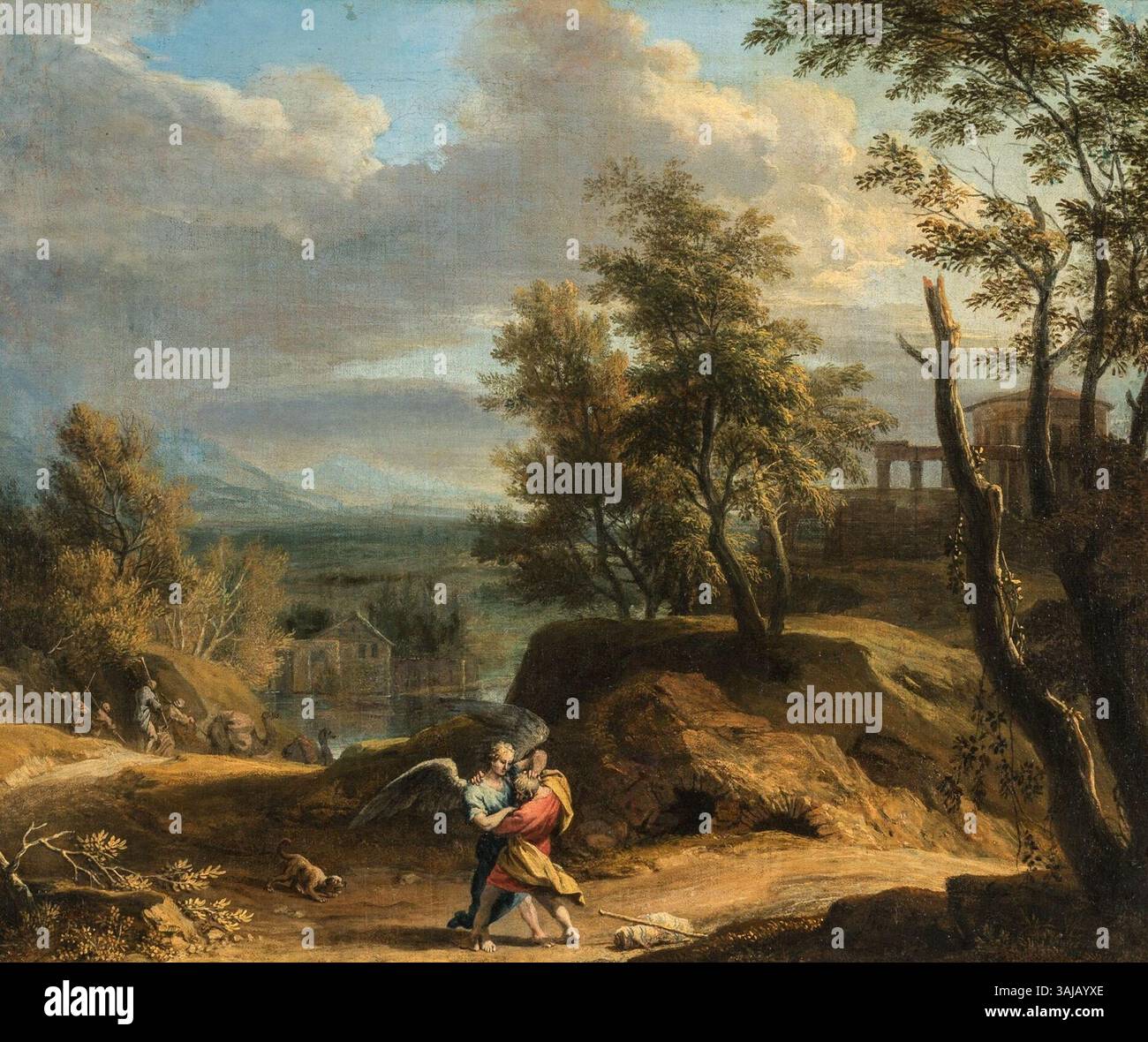 La peinture du XVIIIe siècle de Franz Joachim Beich, « paysage avec ...