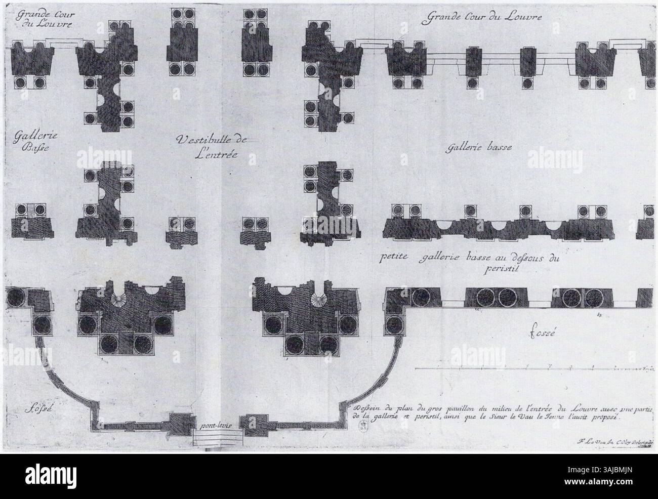 Cette gravure de Claude Olry de Loriande représente le dessin de ...