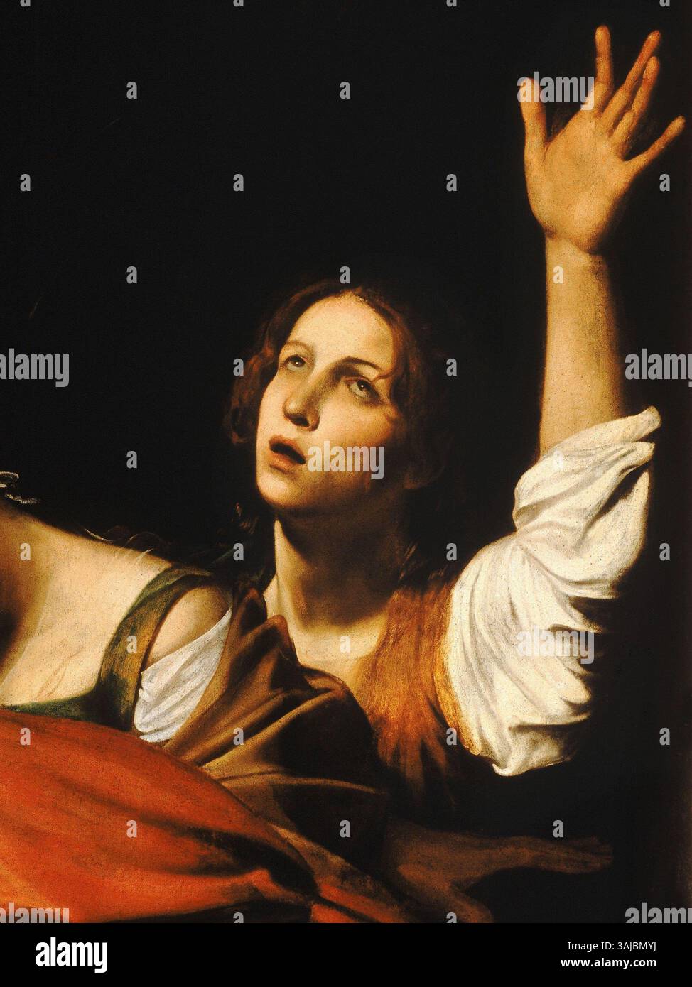La tombe du Christ du Caravage (c. 1602-3) décrit le moment de l ...