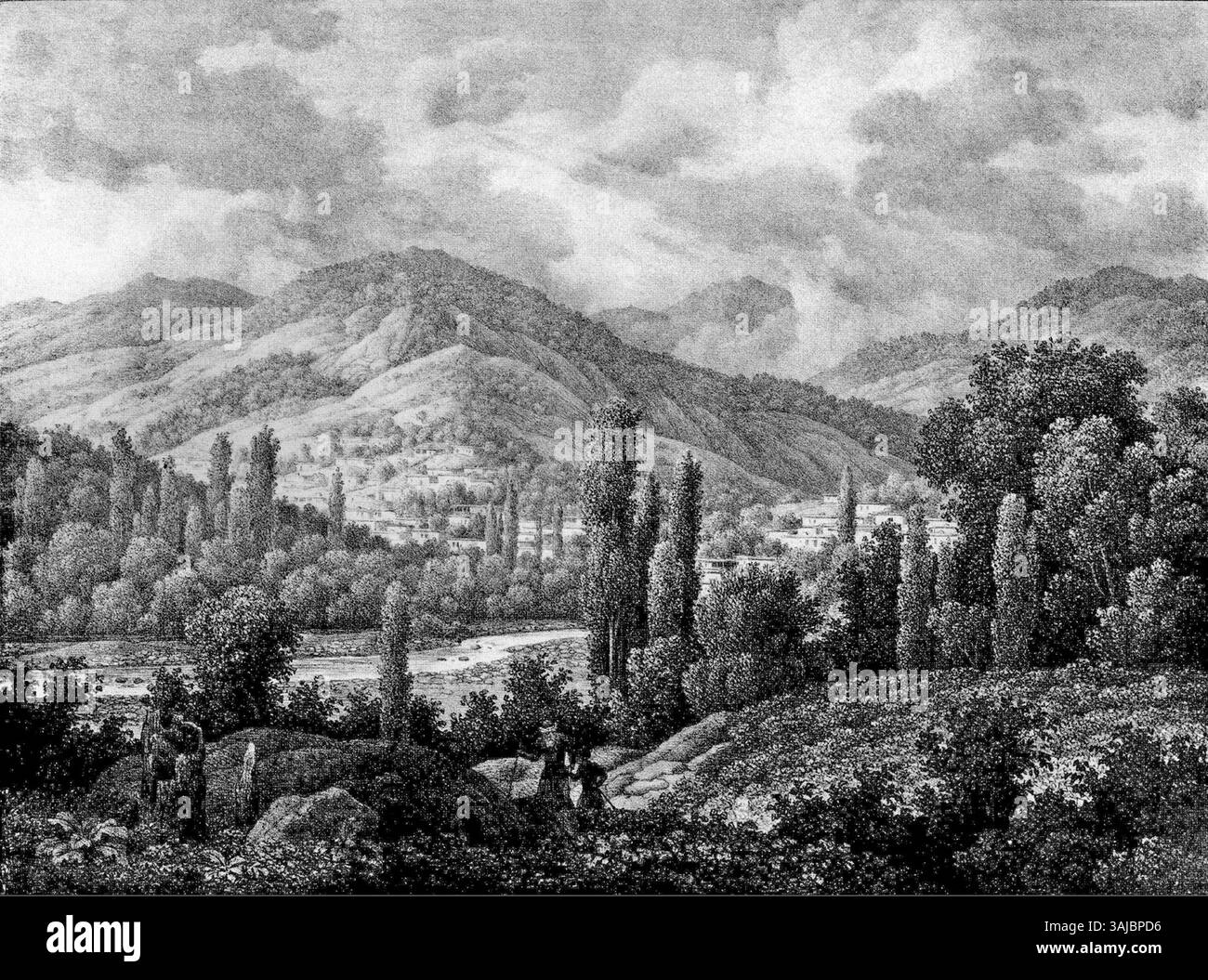 Une peinture créée en 1806, illustrant les méthodes artistiques du ...