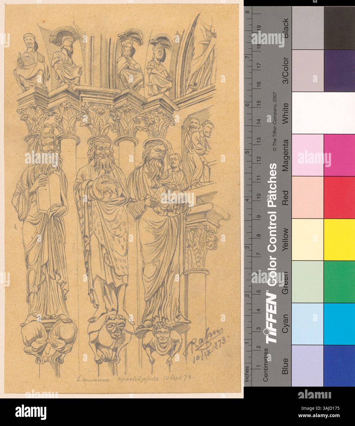 Cette illustration de 1873 de Johann Rudolf Rahn représente Moïse, Jean ...