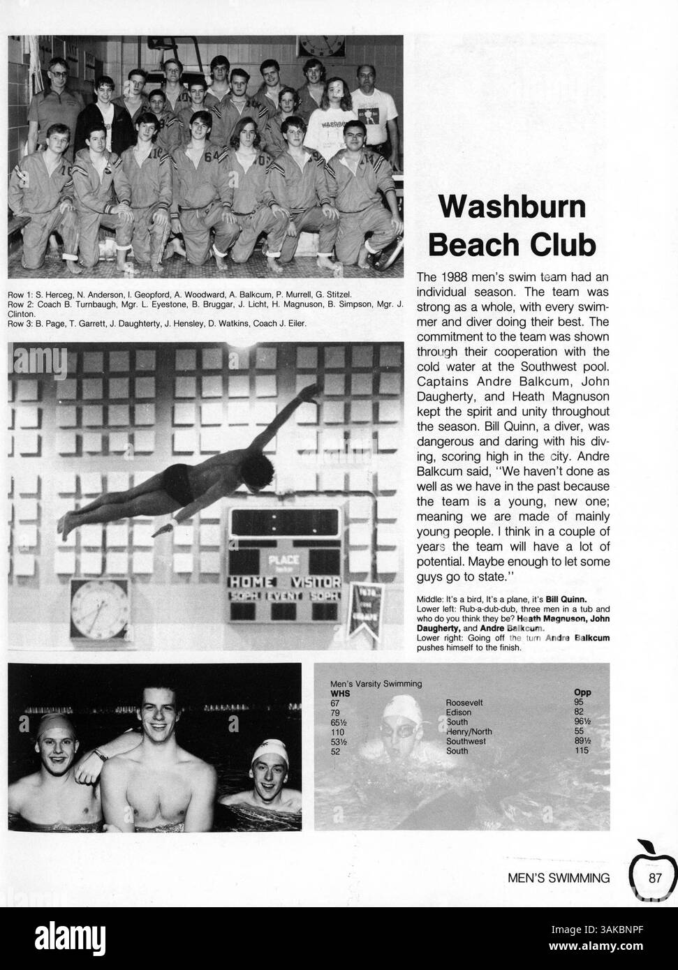 Cette édition du Wahian Yearbook de Washburn High School documente l ...