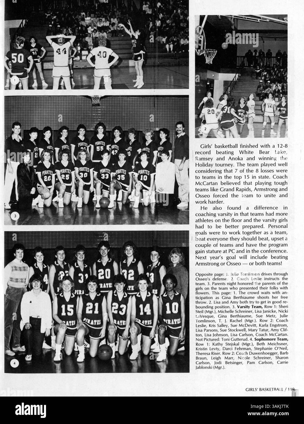 Le Park Center High Yearbook 1986 documente les réalisations, les ...