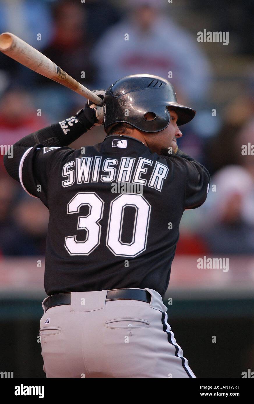 02 avril 2008 - Cleveland, Ohio. Nick Swisher #30 en action lors des ...