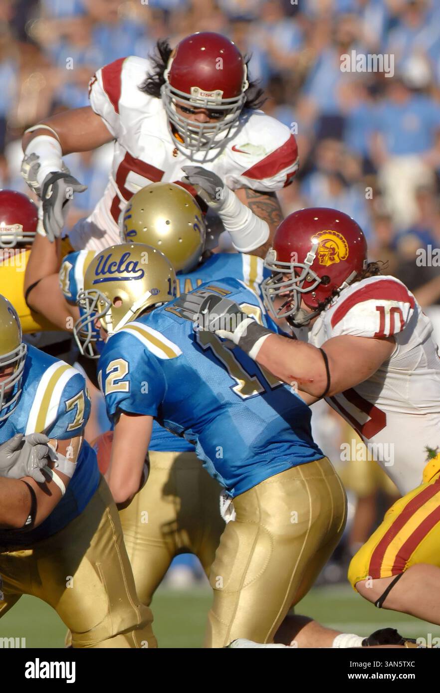 02 décembre 2006 - Pasadena, CA..Brian Cushing #10 des chevaux de Troie ...