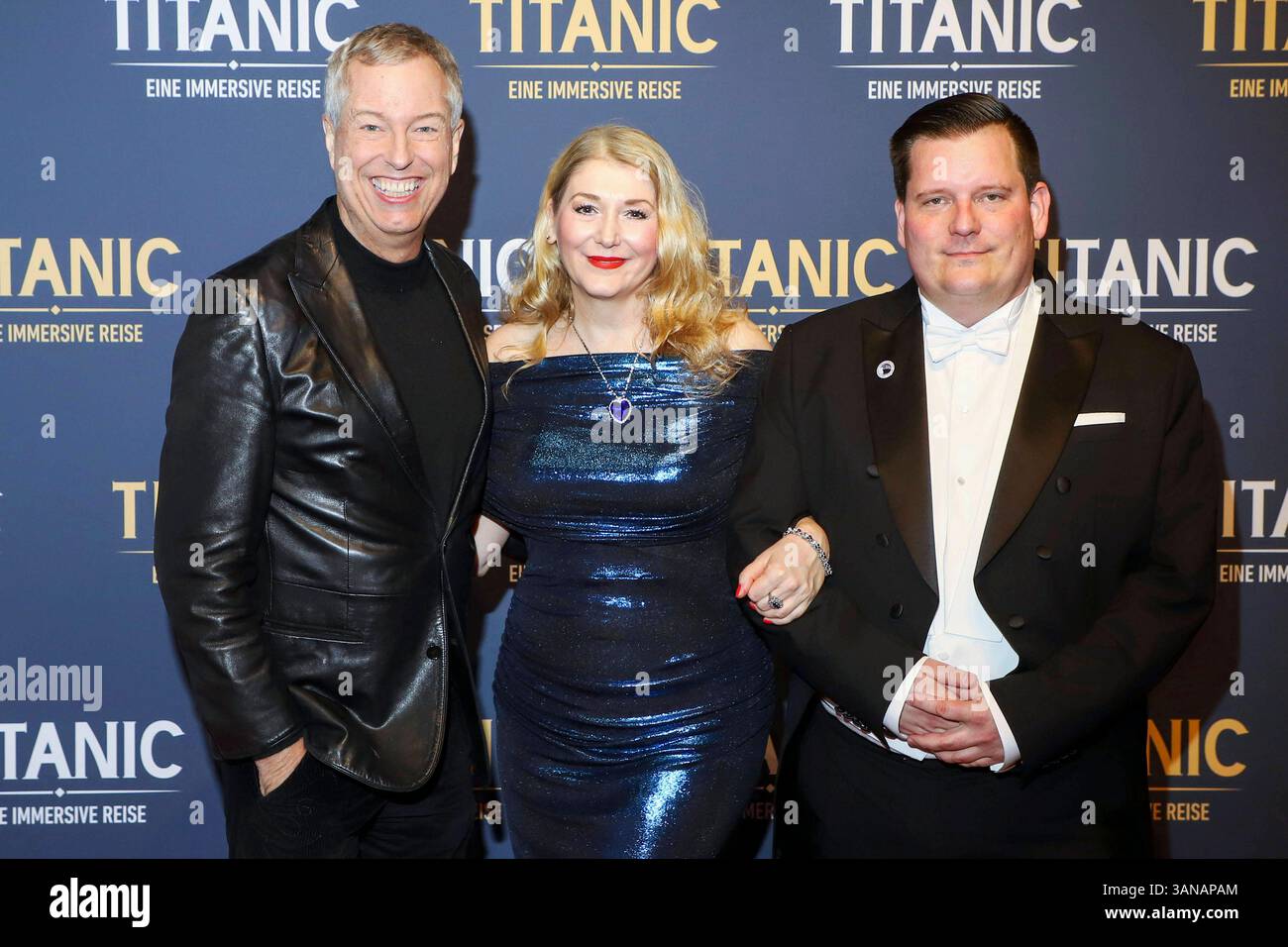 Thomas Hermanns, Sandra Quadflieg, Malte Fiebig-Petersen zu Gast BEI der Eroeffnung der Titanic ...