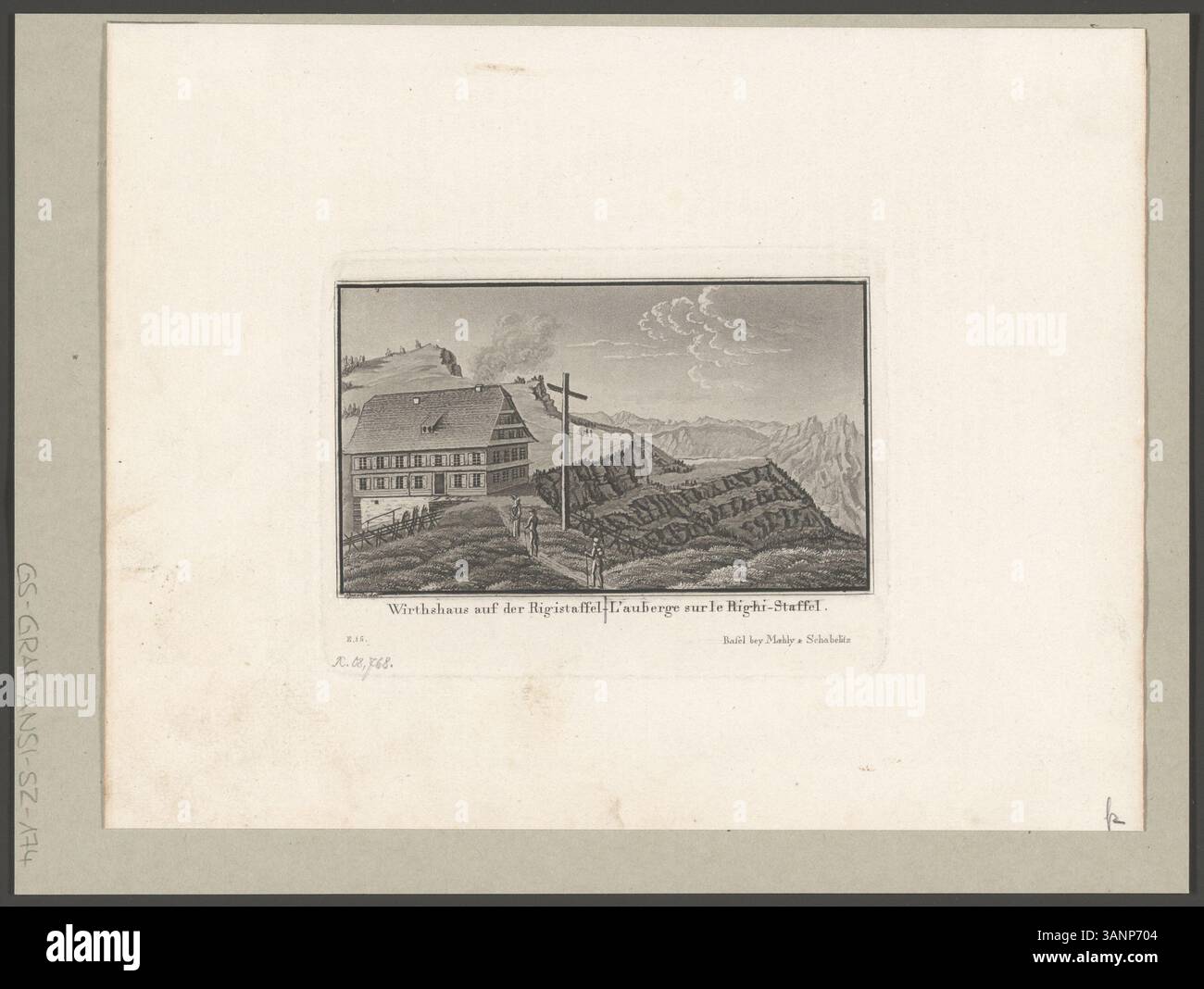 Cette estampe aquatinte de 1834 de Johann Jakob Sperli illustre le Rigi ...