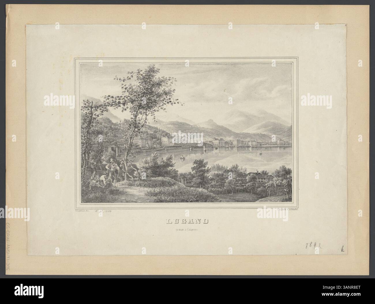 Cette lithographie d'Emanuel Labhardt et Antonio Veladini, réalisée ...