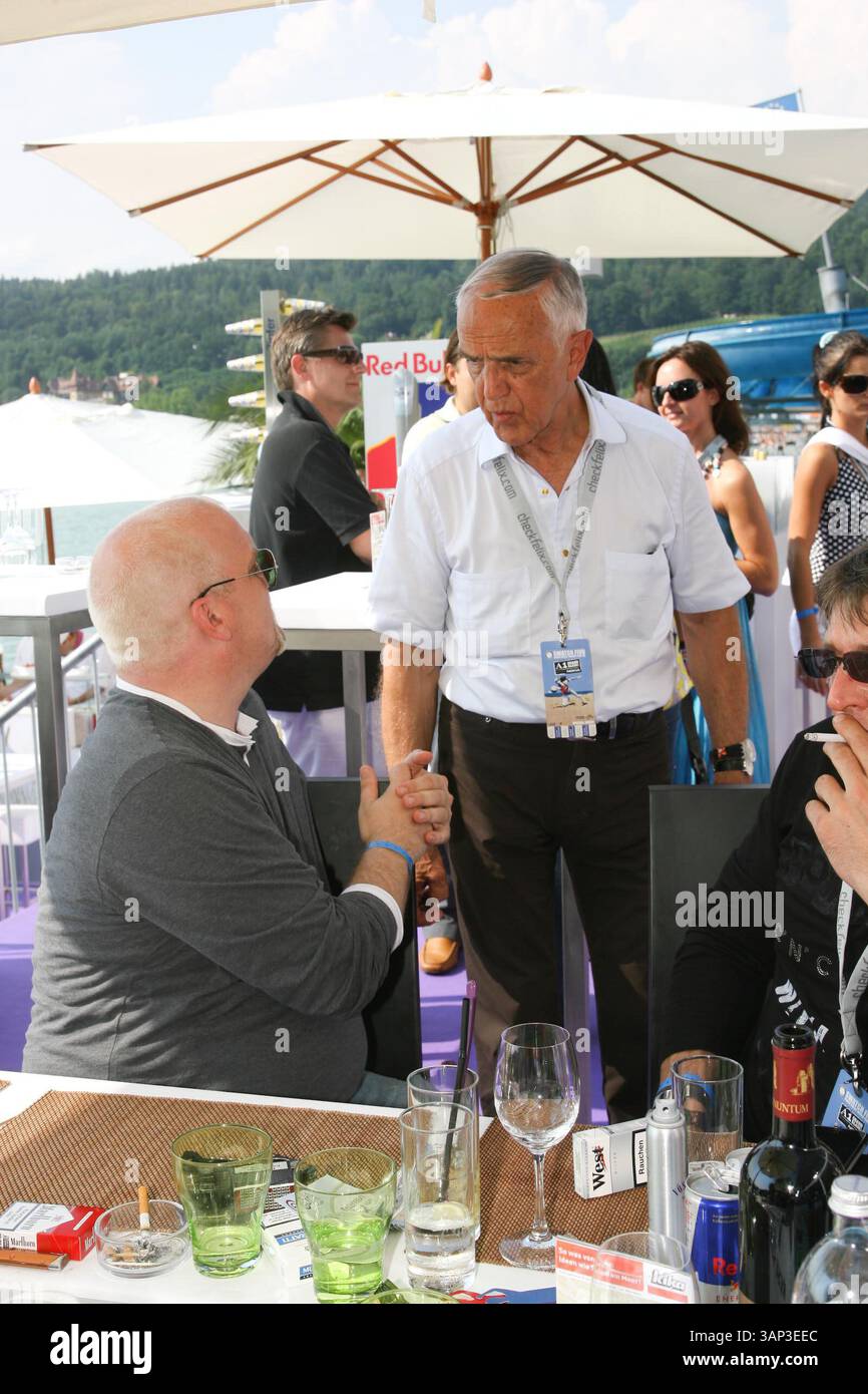 02 août 2008 - Velden am Worthersee, Autriche - GASTON GLOCK rencontre ...