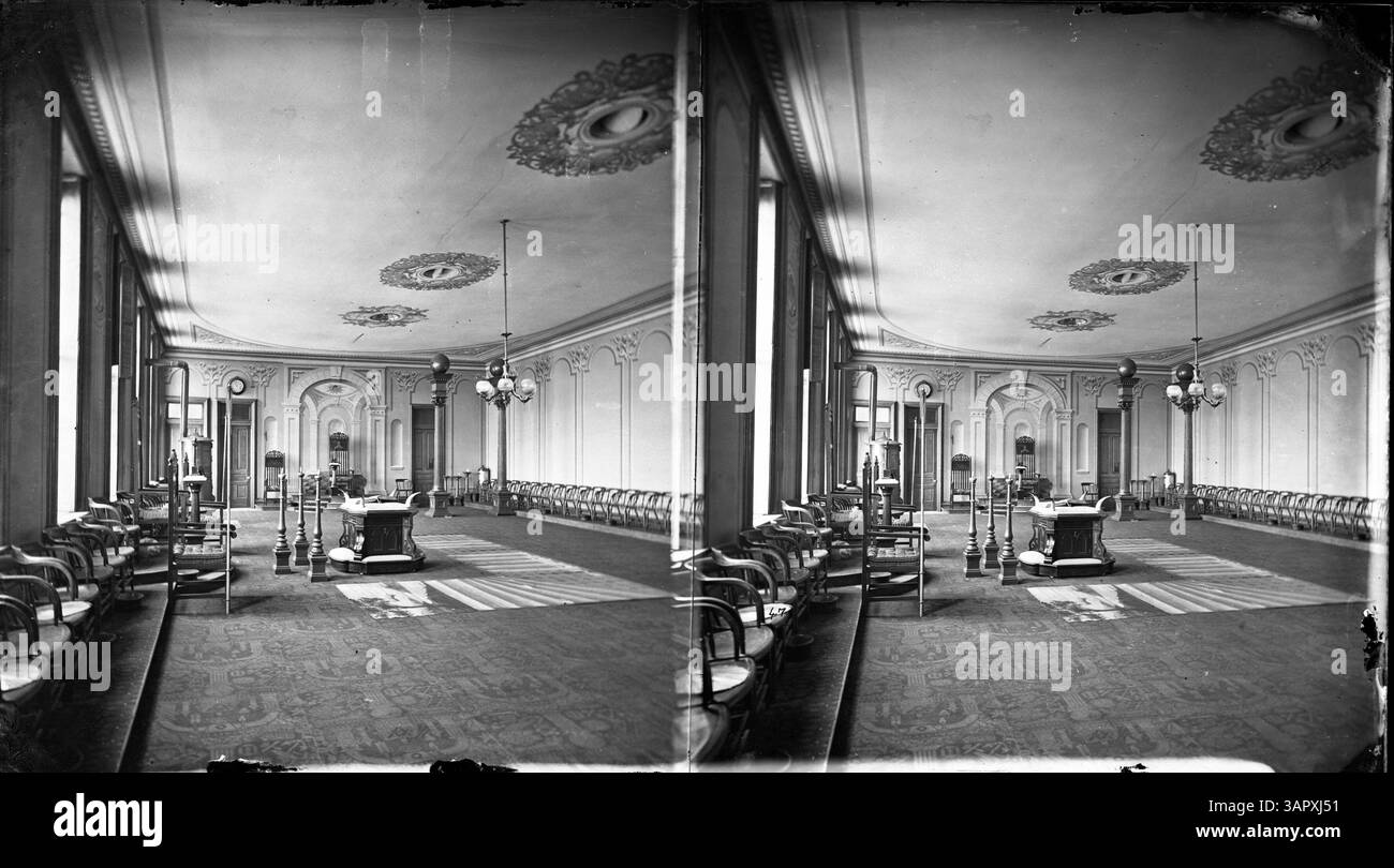 L'intérieur de l'ancien temple maçonnique dans le bloc Forepaugh ...