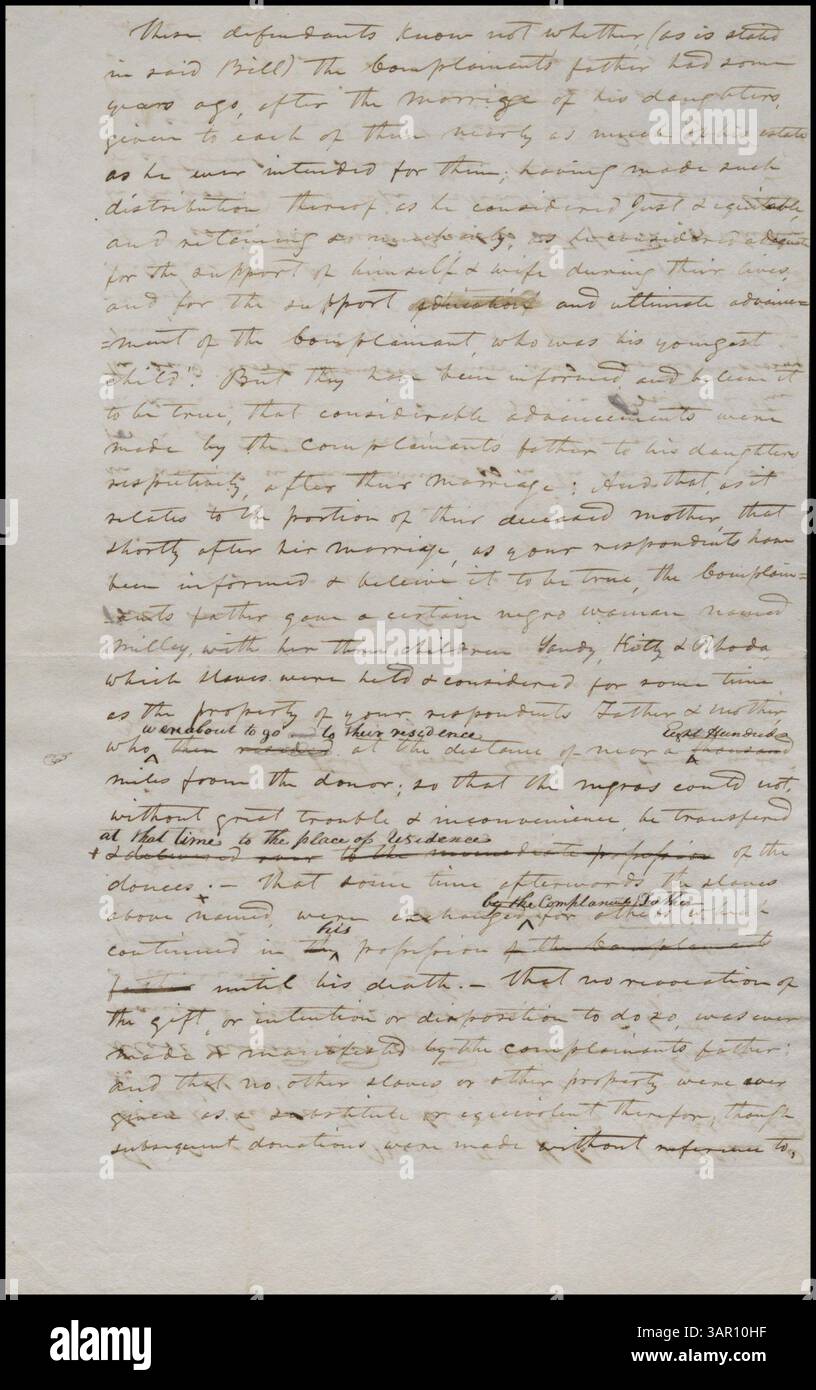 Un projet de réponse non signé écrit par William Clark en juillet 1821 ...