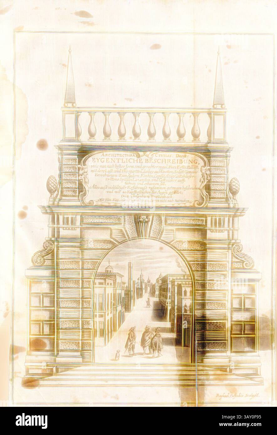 Frontispiz zu joseph furttenbachs Banque de photographies et d’images à ...