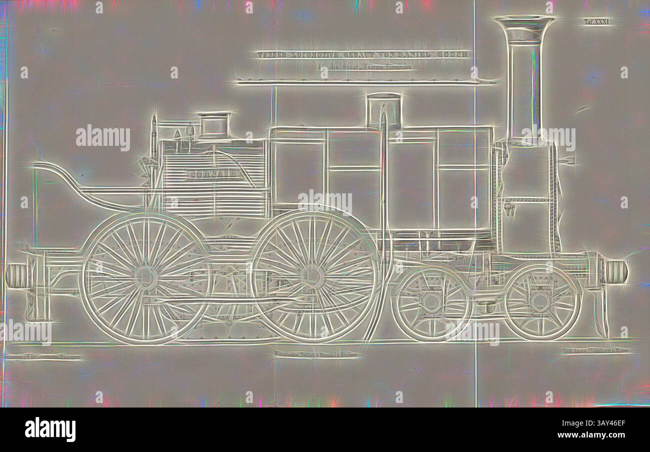 Une locomotive à vapeur de conception complexe, mettant en valeur ses ...