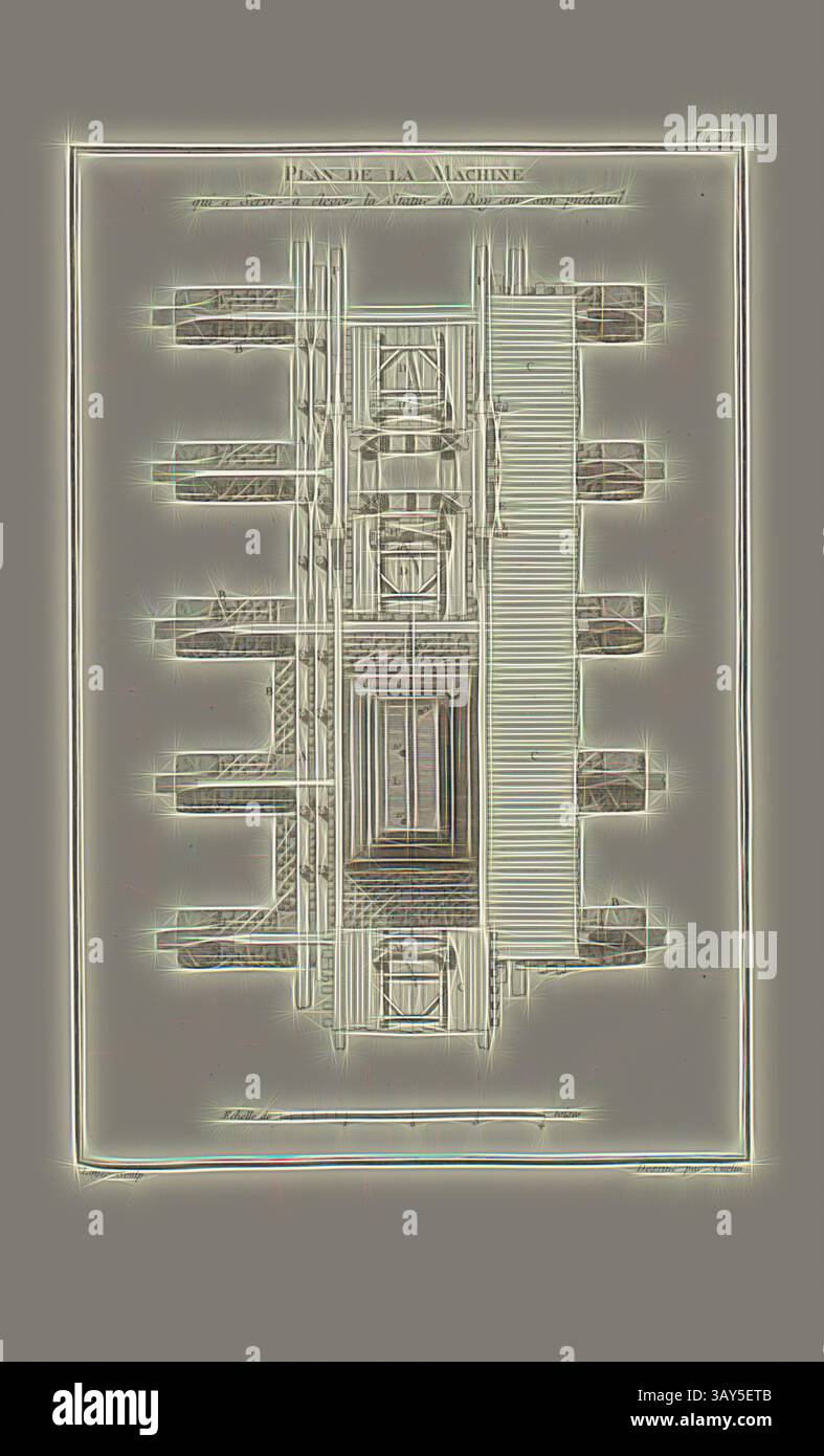 Une illustration technique détaillée présentant une conception complexe ...