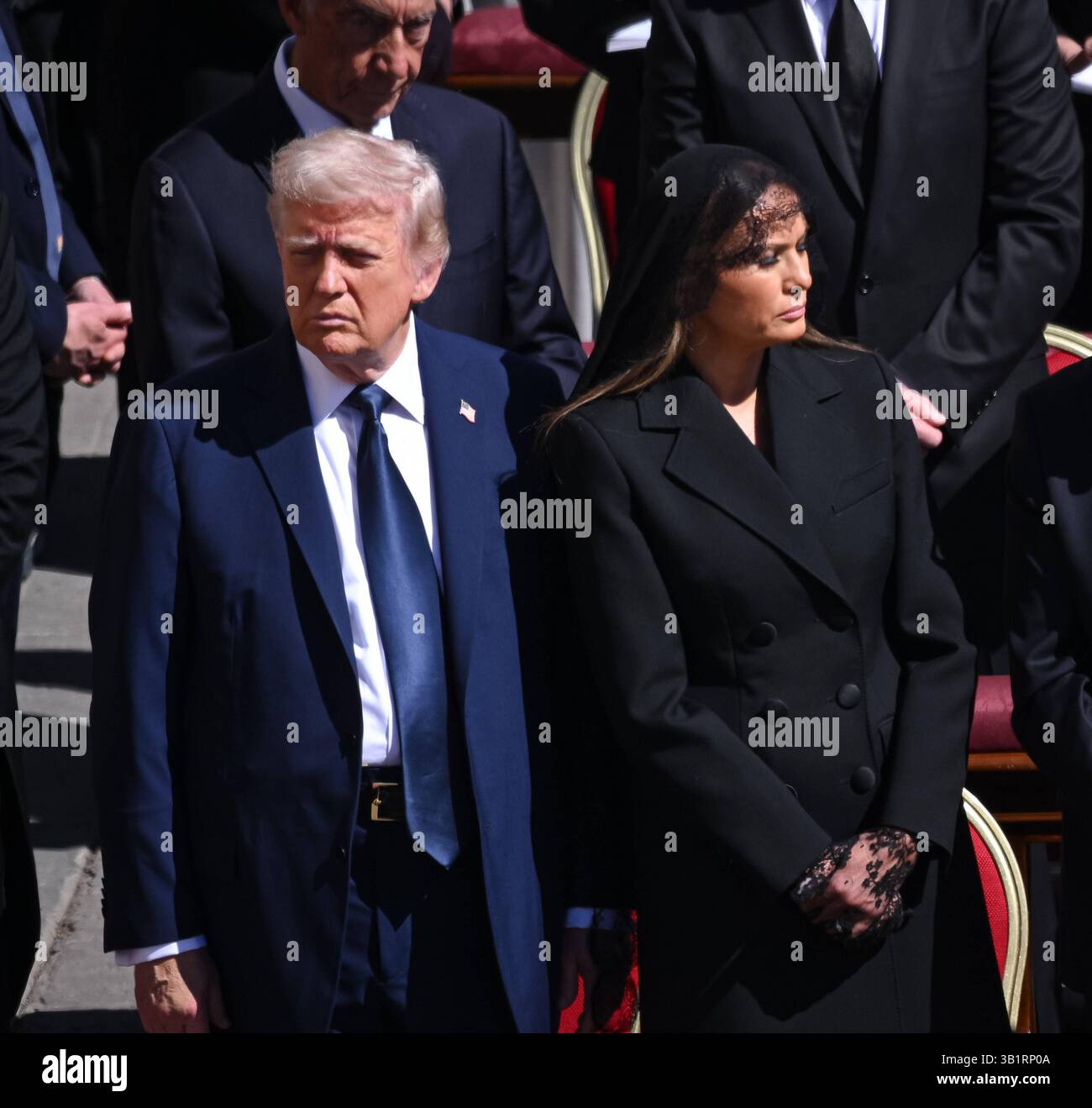 ROM, Vatikan 26.04.2025 Beerdigung Papst Franziskus : Praesident Donald ...