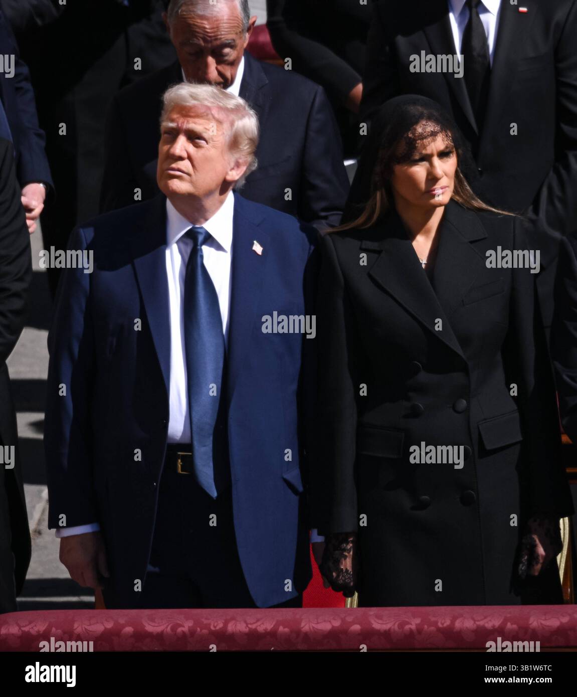 ROM, Vatikan 26.04.2025 Beerdigung Papst Franziskus : Praesident Donald ...