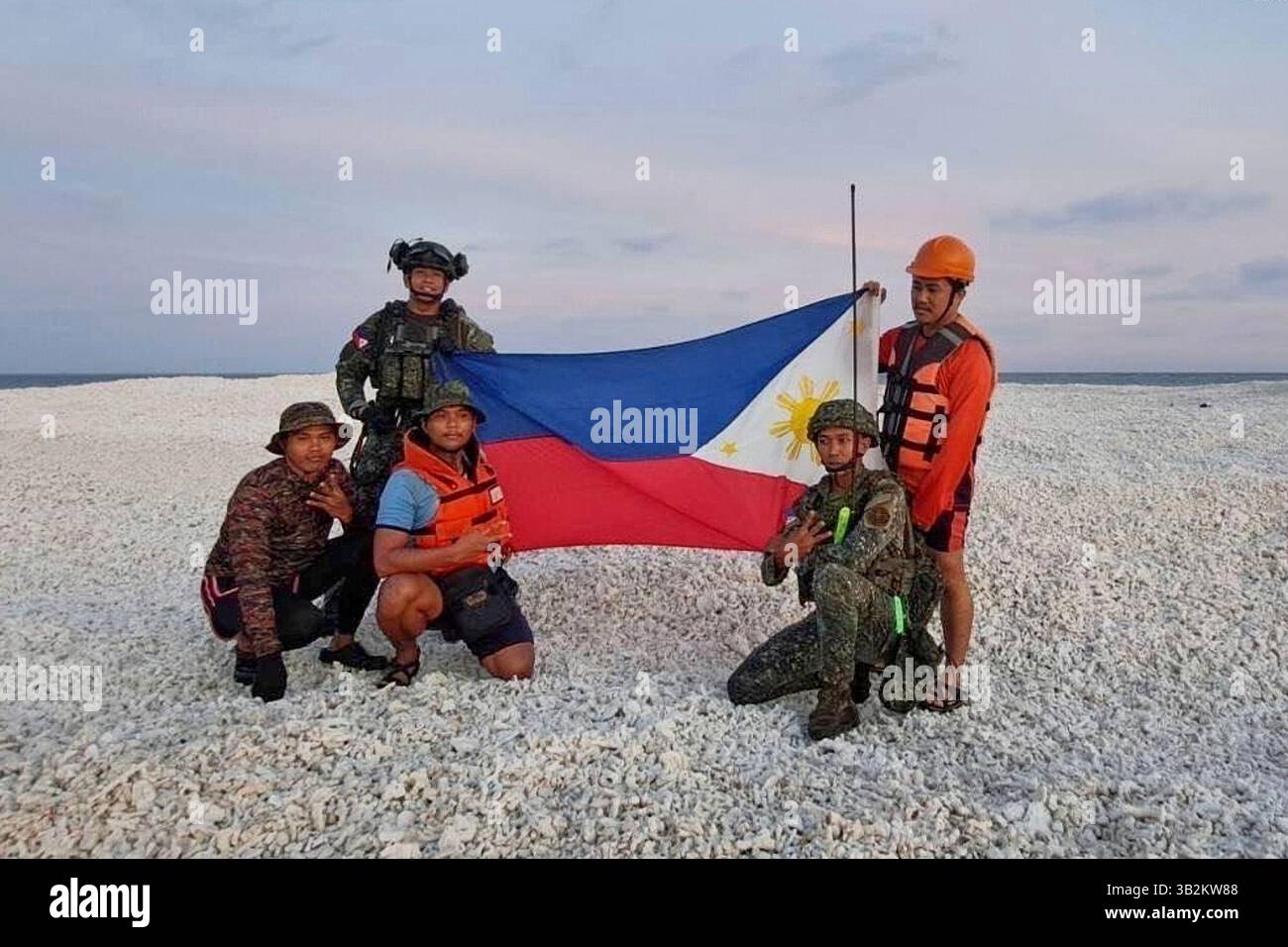 In this photo provided by the National Task Force West Philippine Sea ...