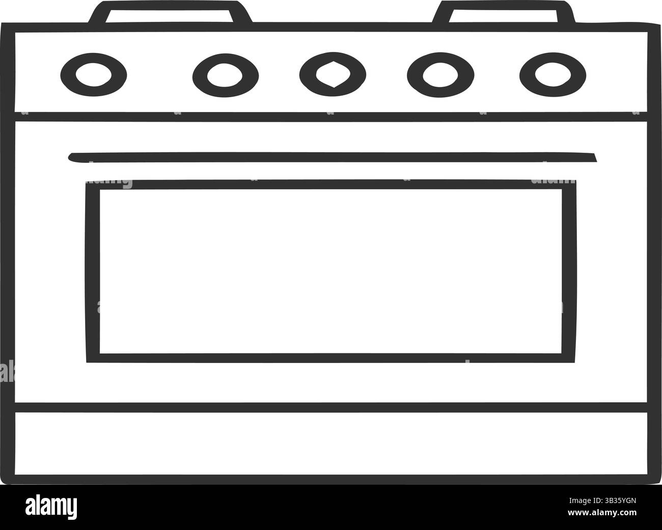 Fourneau dessin Banque d'images vectorielles - Alamy