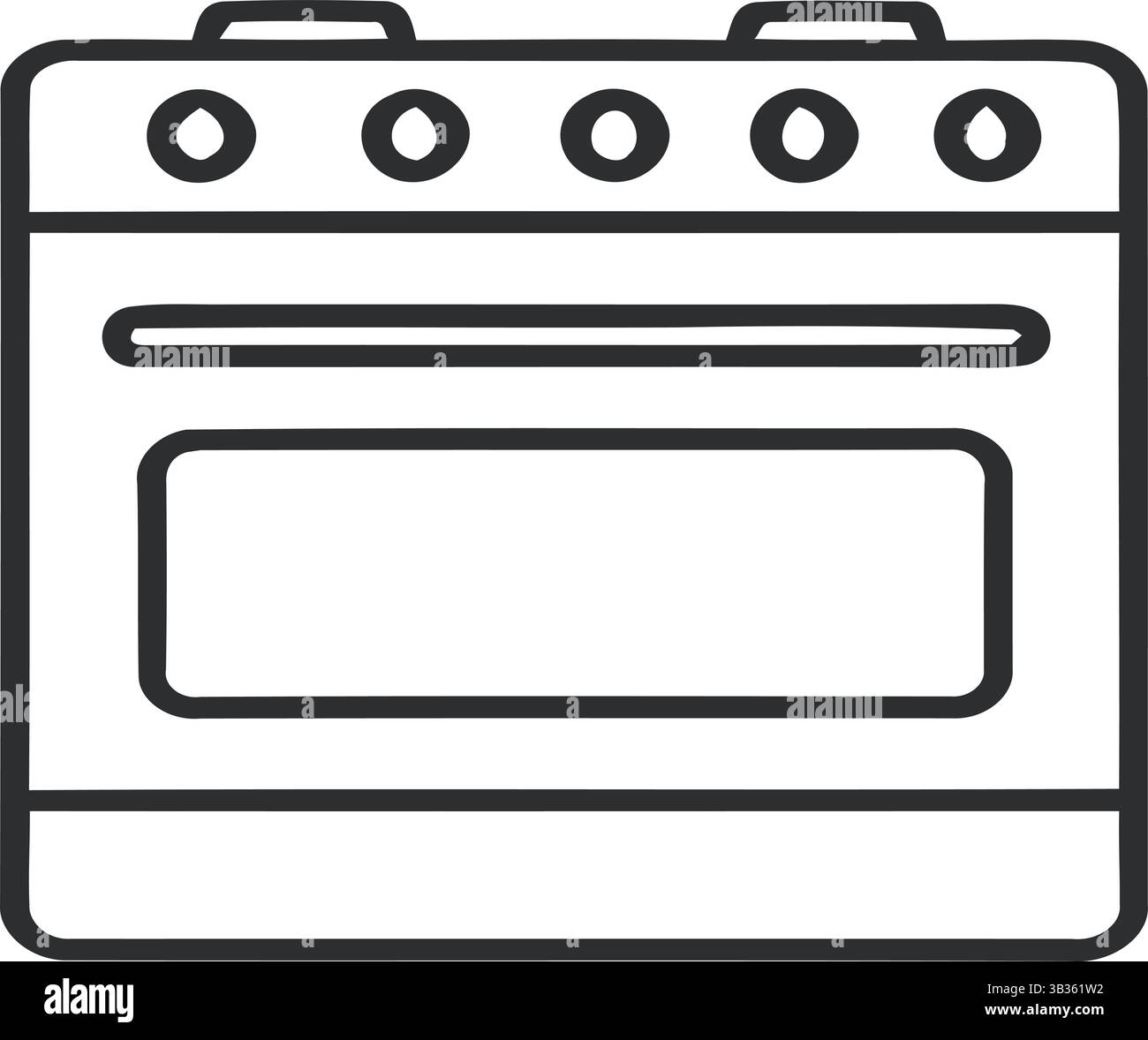 Fourneau dessin Banque d'images vectorielles - Alamy