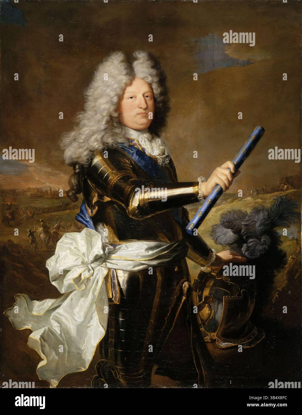 Ce portrait de Louis de France, le Grand Dauphin de 1688, le représente ...