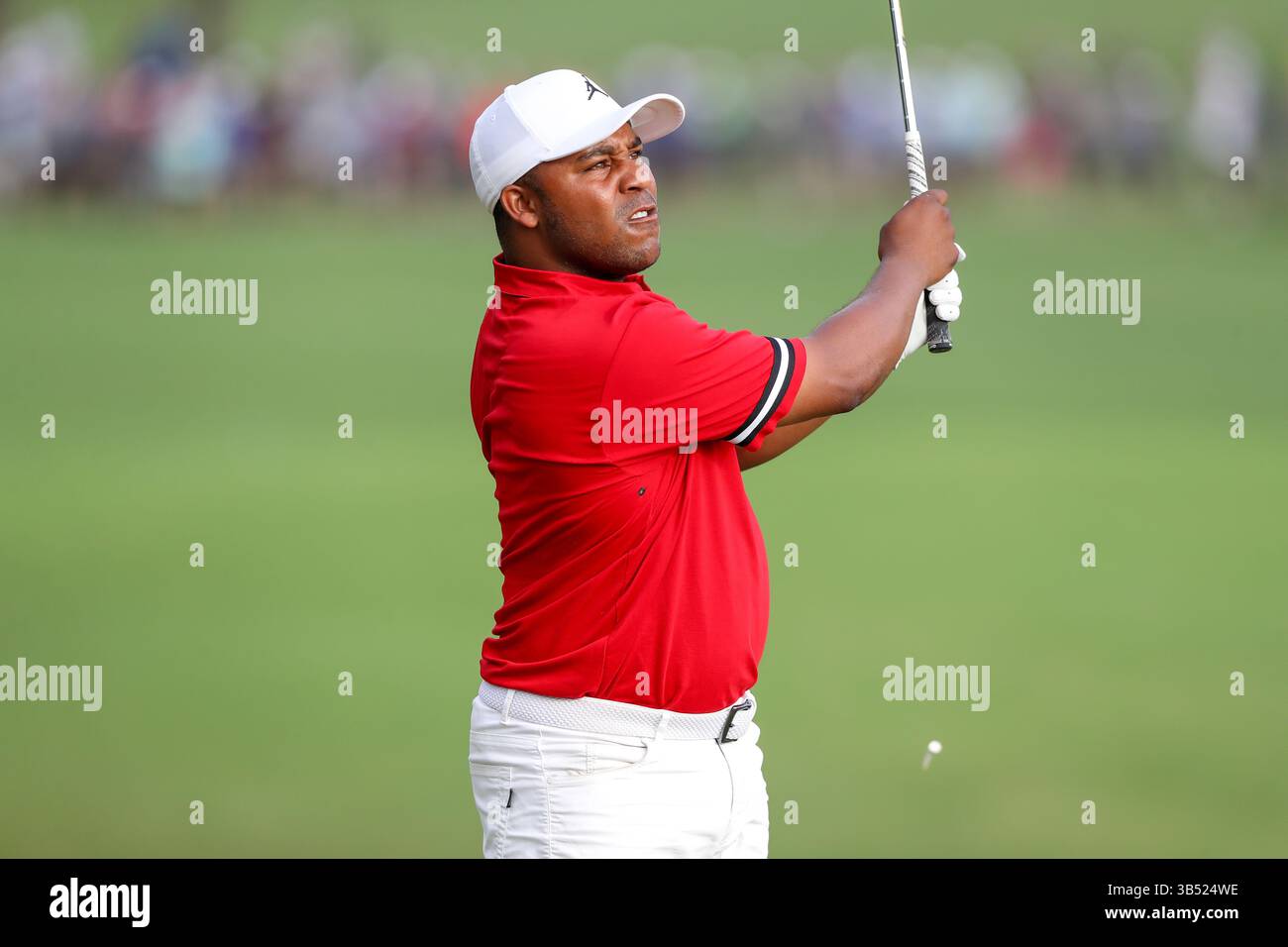 20 mai 2022 : Harold Varner III frappe un tir d'approche lors de la ...