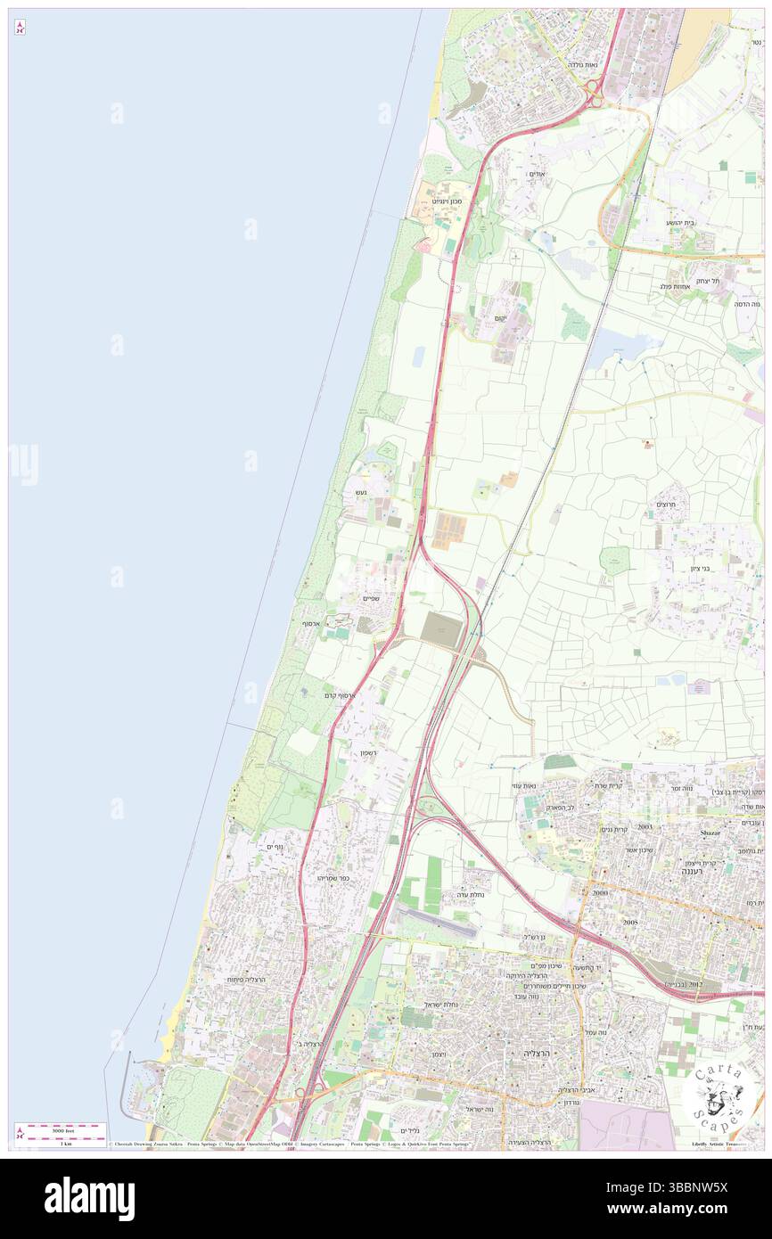 Hof HaSharon Moaza Azorit, il, Israël, Southern District, N 32 13' 8 ...