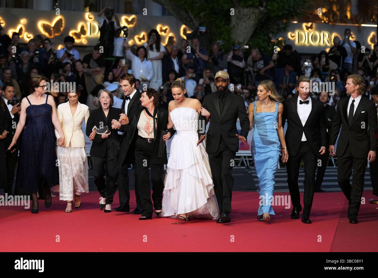 Producer Andrea Calderwood, from left, Justine Ciarrocchi, Sissy Spacek ...